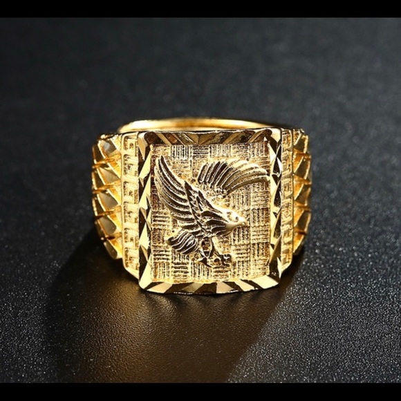 Jewelry | Eagle Men Ring Luxury Gold Filled Resizeable | Poshmark
